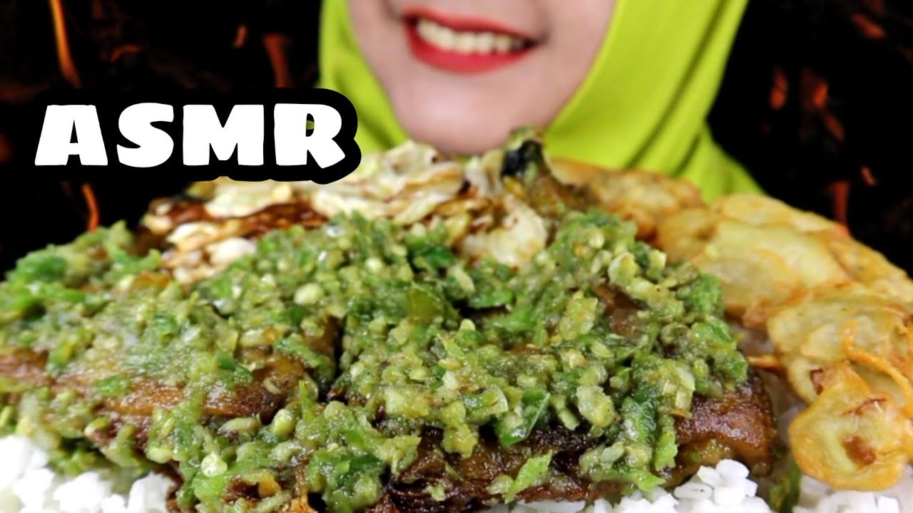 ASMR BEBEK CABE IJO + PERKEDEL TEBU TELUR || ASMR INDONESIA || EATING ...