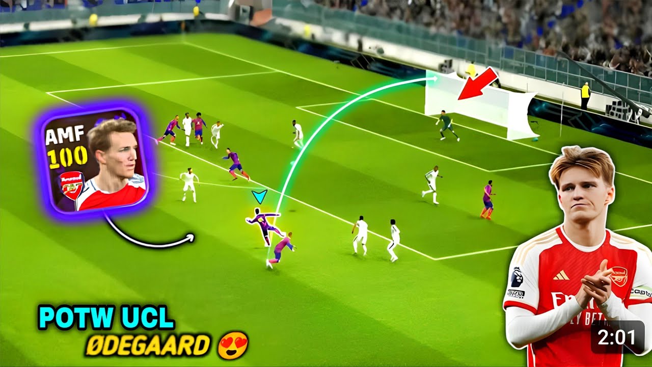 NEW 100 UCL POTW ODEGAARD! THIS CARD BREAKS THE GAME! 😳 |eFootball 2025| - YouTube