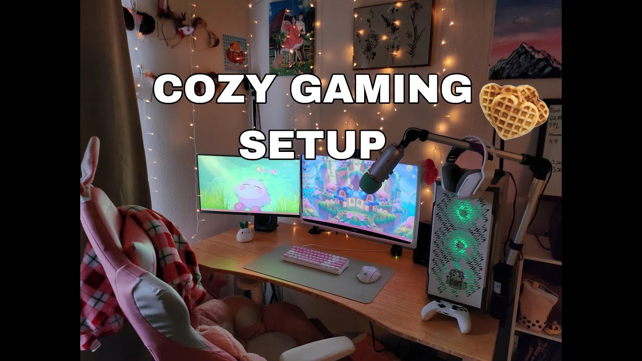 COZY KAWAII GAMING PC SETUP! ≧ ≦ - YouTube