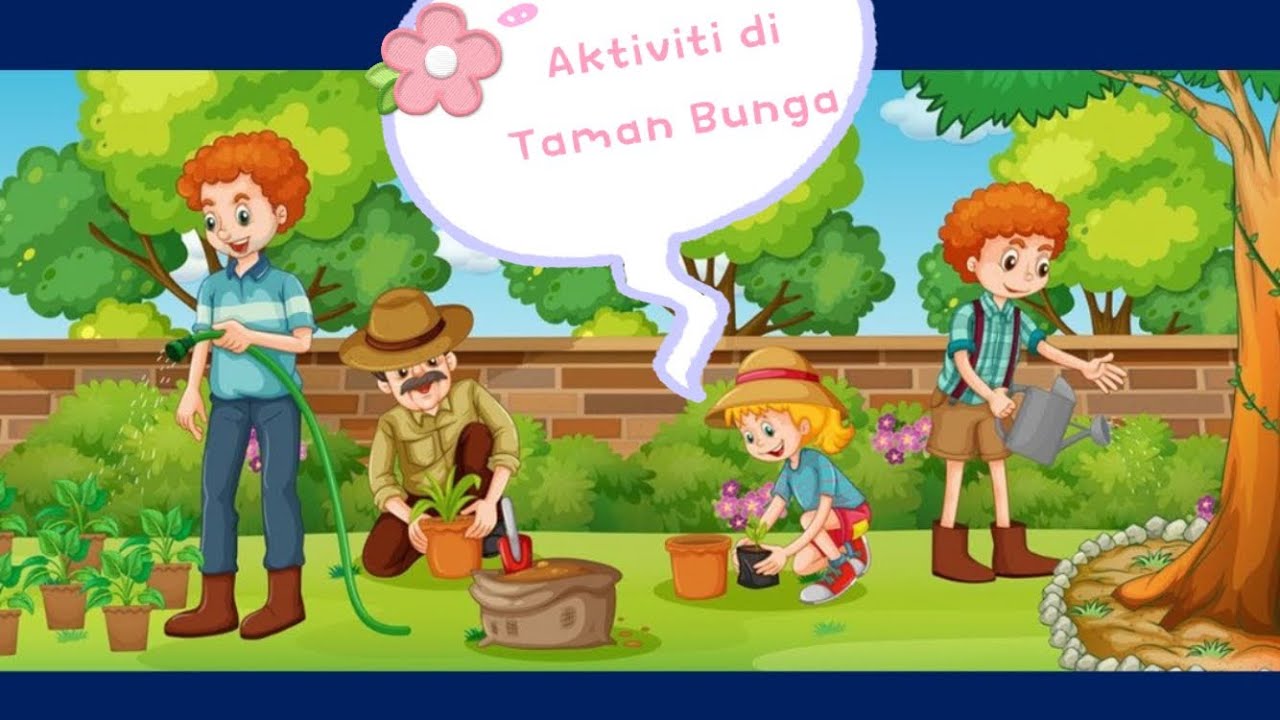 轻松学国语 : Aktiviti di Taman Bunga - YouTube