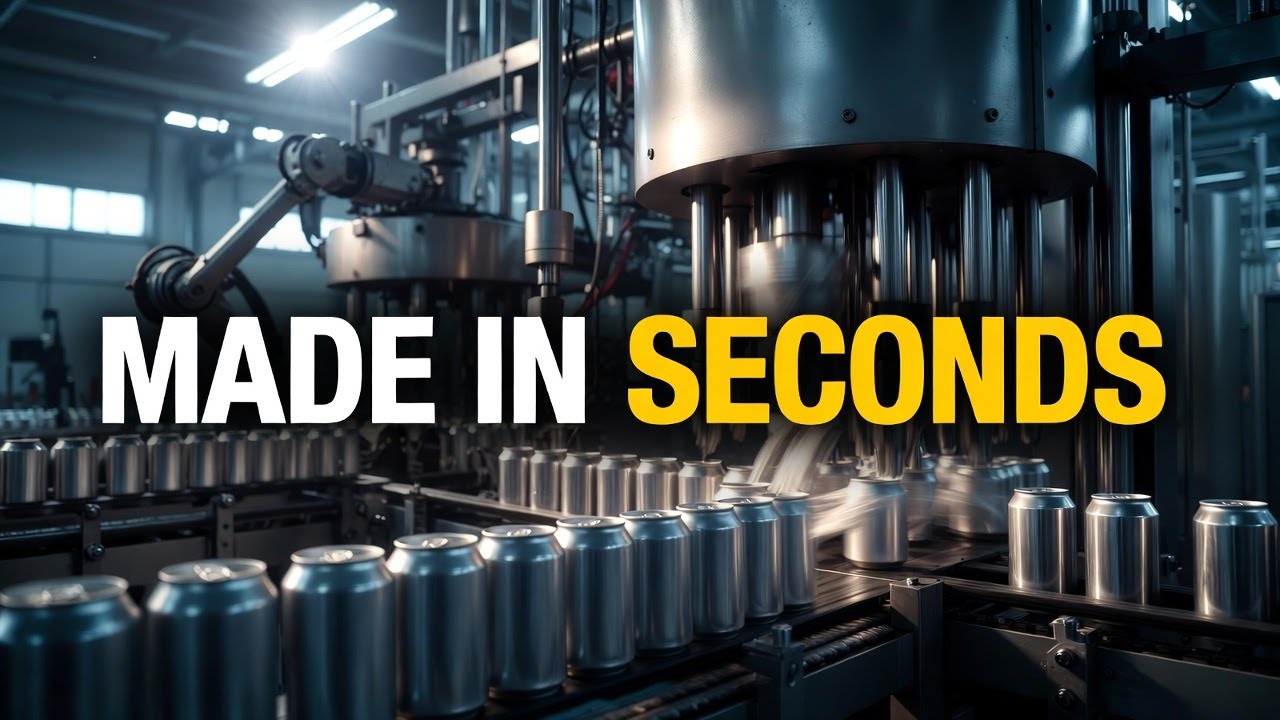 Inside an Aluminum Can Factory: How Cans Are Made - YouTube