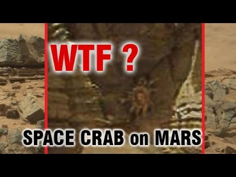 Space crab on Mars or space spiders ? new photo form curiosity rover ...
