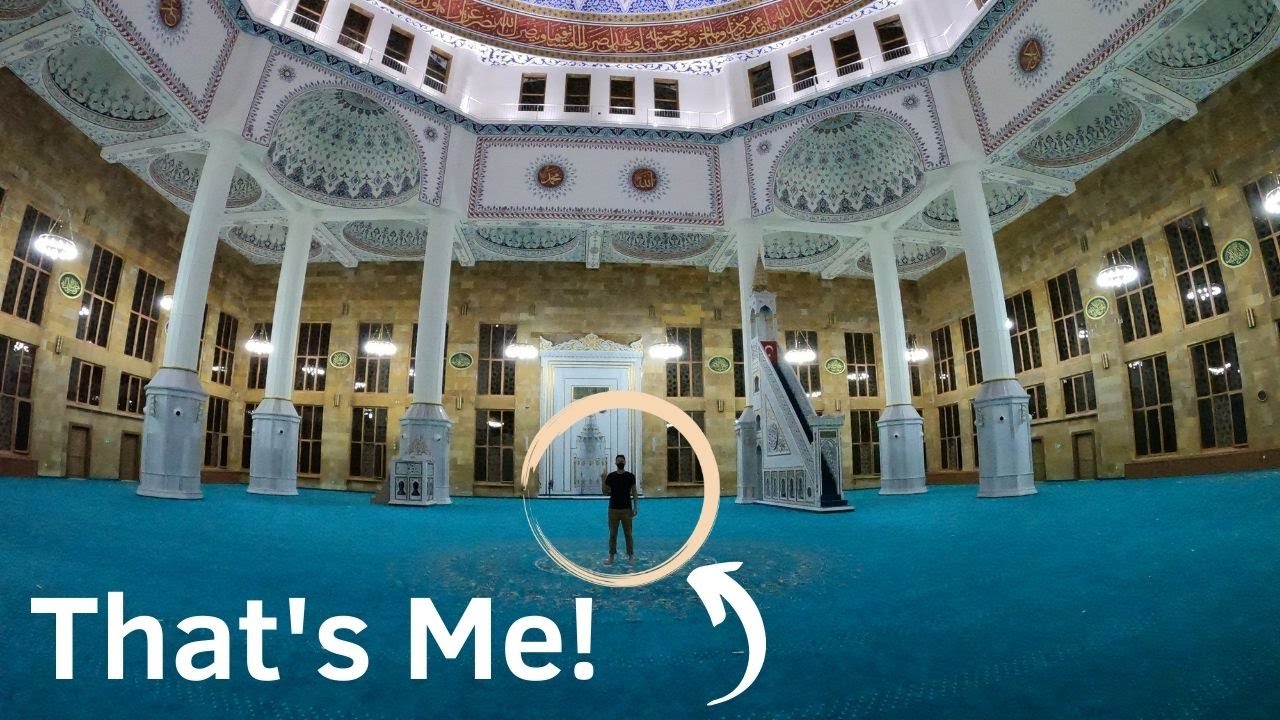 Alone in the BIGGEST mosque of Antalya (Akdeniz University Mosque, 🇹🇷 ...