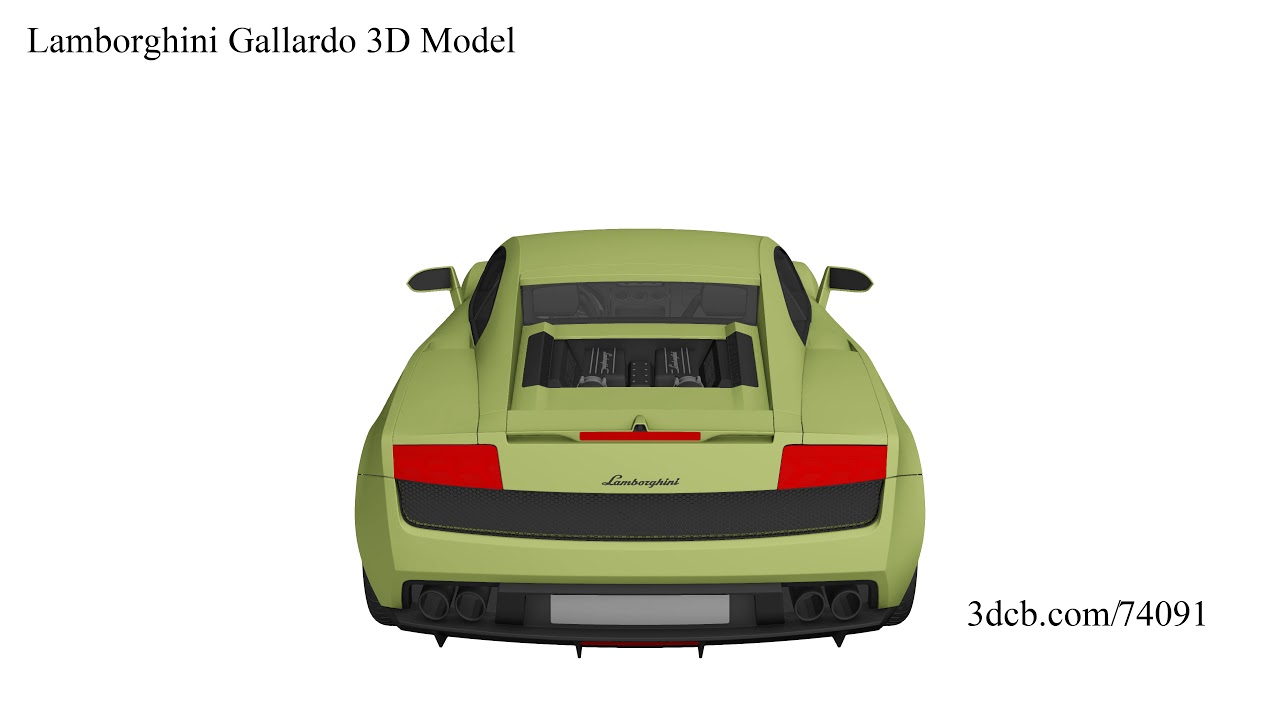 Lamborghini Gallardo 3D Model - YouTube