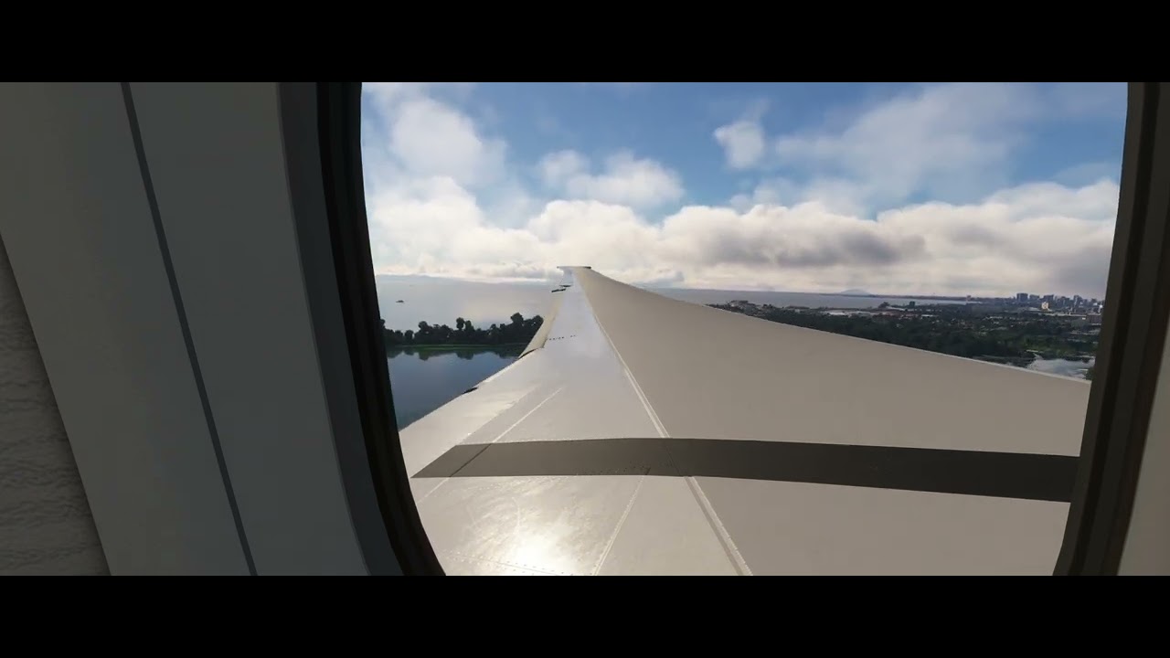 MSFS | B777-300ER RPLL Manila Rwy 06 Landing Port Side Wing View - YouTube