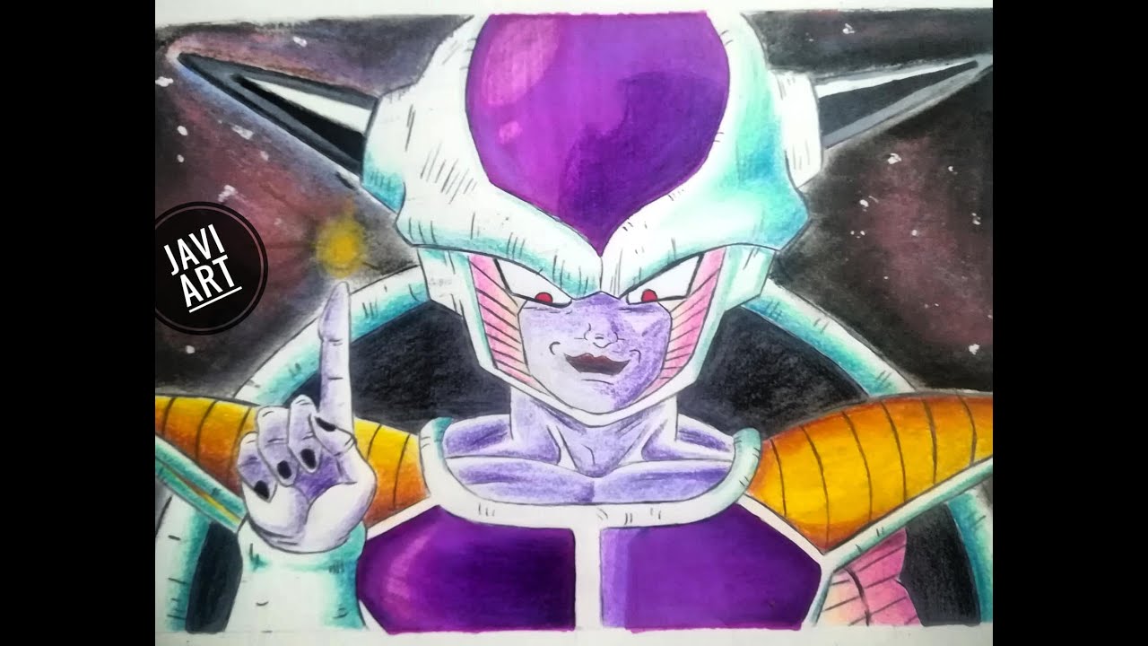 🤍💜COMO DIBUJAR A FREEZER FASE 1 UTILIZANDO LÁPICES DE COLOR MAPED/HOW ...