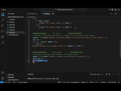 Python Day 5 - Conditional Statements and Loops - YouTube