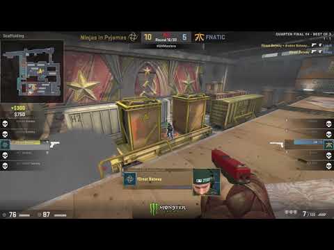 f0rest Betaway pistol clutch   FNATIC vs Ninjas in Pyjamas  DreamHack Masters Marseille 2018