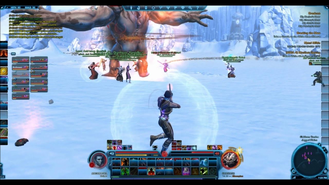 Star Wars: The Old Republic: World Boss - Hoth - Gargath - YouTube