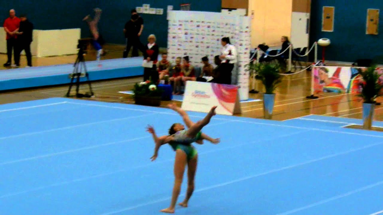 2012 British Open Acrobatic Gymnastics Women's Pair Senior Dynamic 1 ...