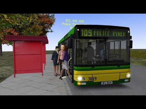 OMSI 2: Fiction Szczecin - MAN NL263 #3019 - Linia: 109 - Kierunek: Police Rynek - YouTube