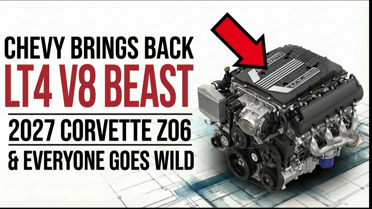 Chevy CEO Unveils MONSTER LT4 V8 for the 2027 Corvette Z06 - YouTube