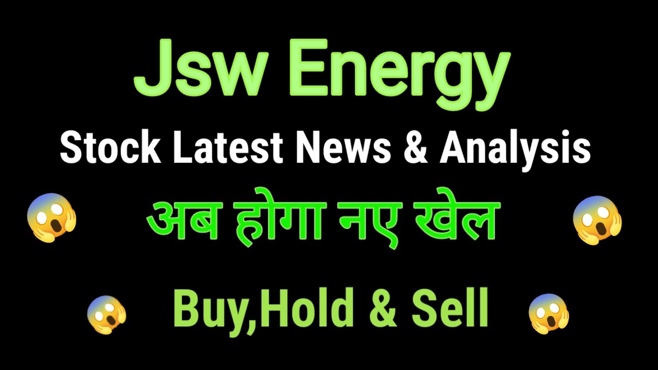 jsw energy share price today I jsw energy share news today l jsw energy ...
