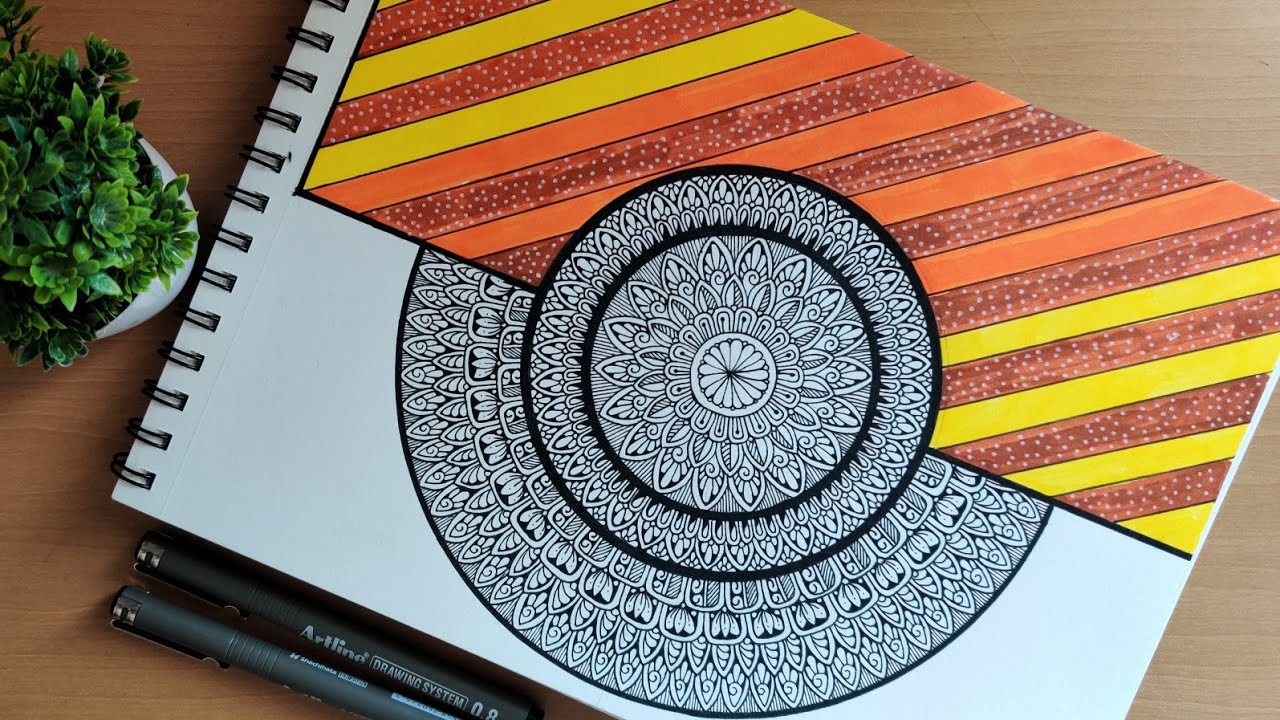 How to draw Mandala Art for beginners | Step by step Mandala Art ...