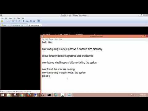 How to recover the deleted passwd and shadow files in Linux - YouTube