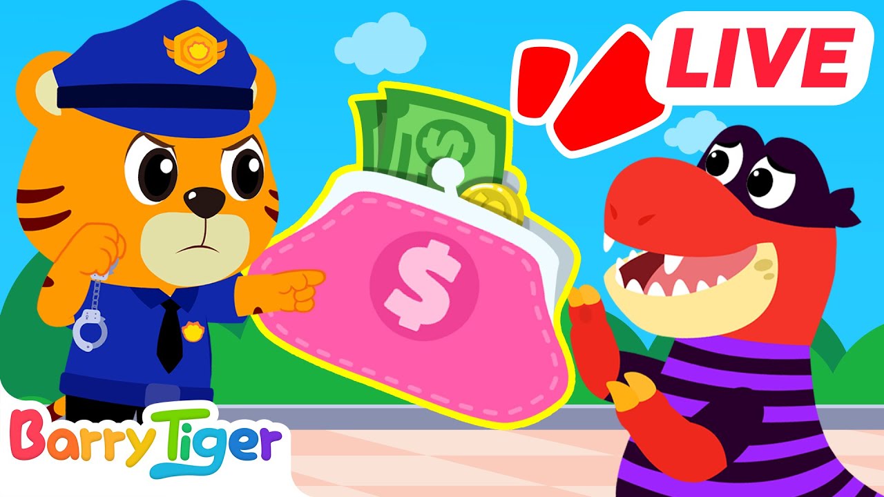 🔴LIVE BarryTiger's Brainy World🌟| Dinosaur Adventures&Learning Fun for ...