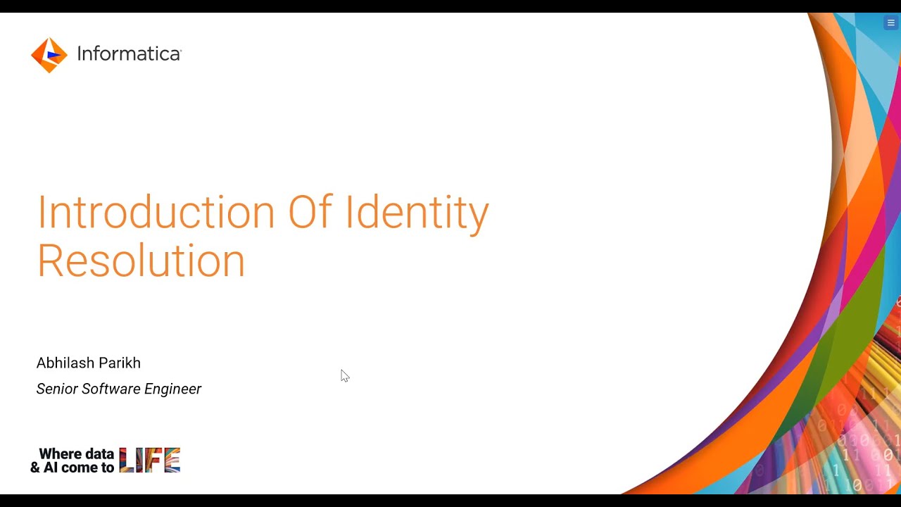 Introduction to Informatica Identity Resolution - YouTube