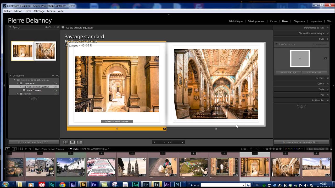 Créer un album avec Lightroom - YouTube