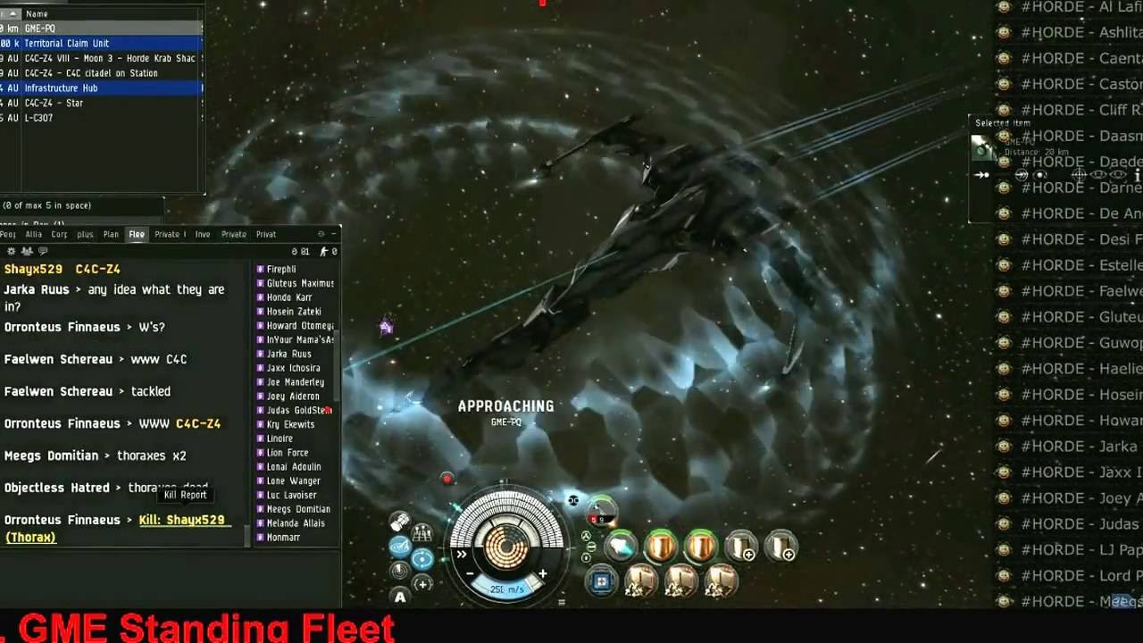 Eve Online Caracal Vs Thorax PVP - YouTube