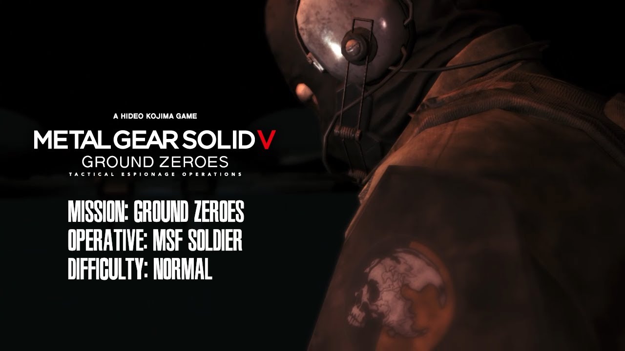 Ground Zeroes(MSF Soldier) | MGSV: Ground Zeroes (PC) - YouTube