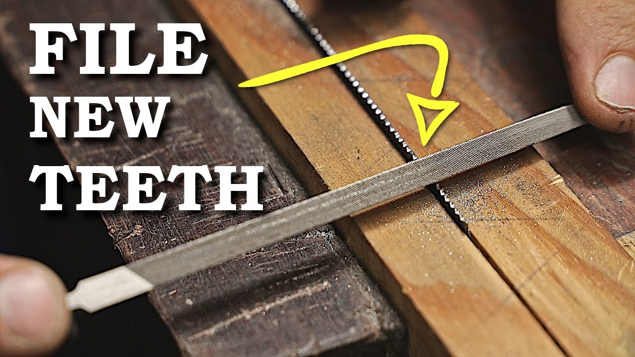 How to RE-TOOTH a handsaw - YouTube
