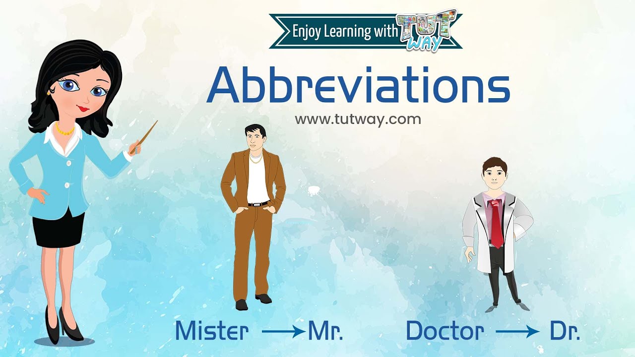 Learn Abbreviations | Abbreviations Examples | Abbreviations for Kids ...