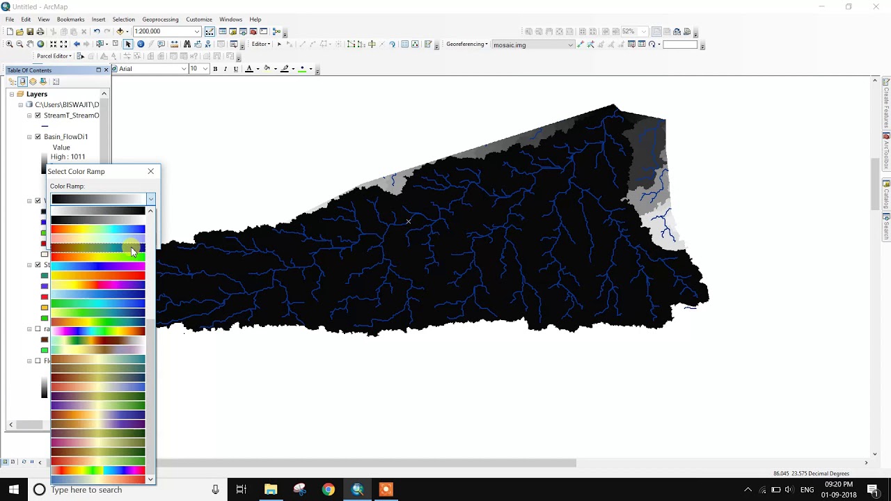 STREAM ORDERING BY STRAHLER METHOD USING ARC MAP 10 3 - YouTube