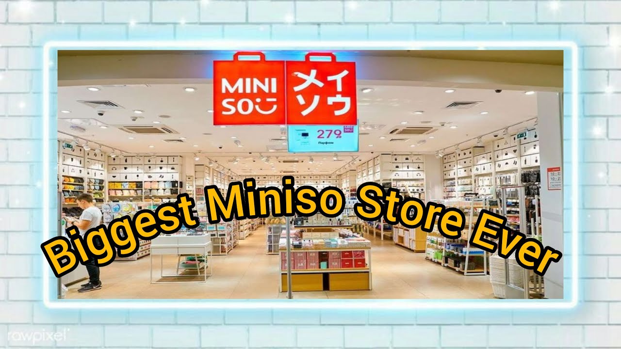 I visited the Biggest Miniso Store Ever!!!!! Miniso Store Tour - YouTube
