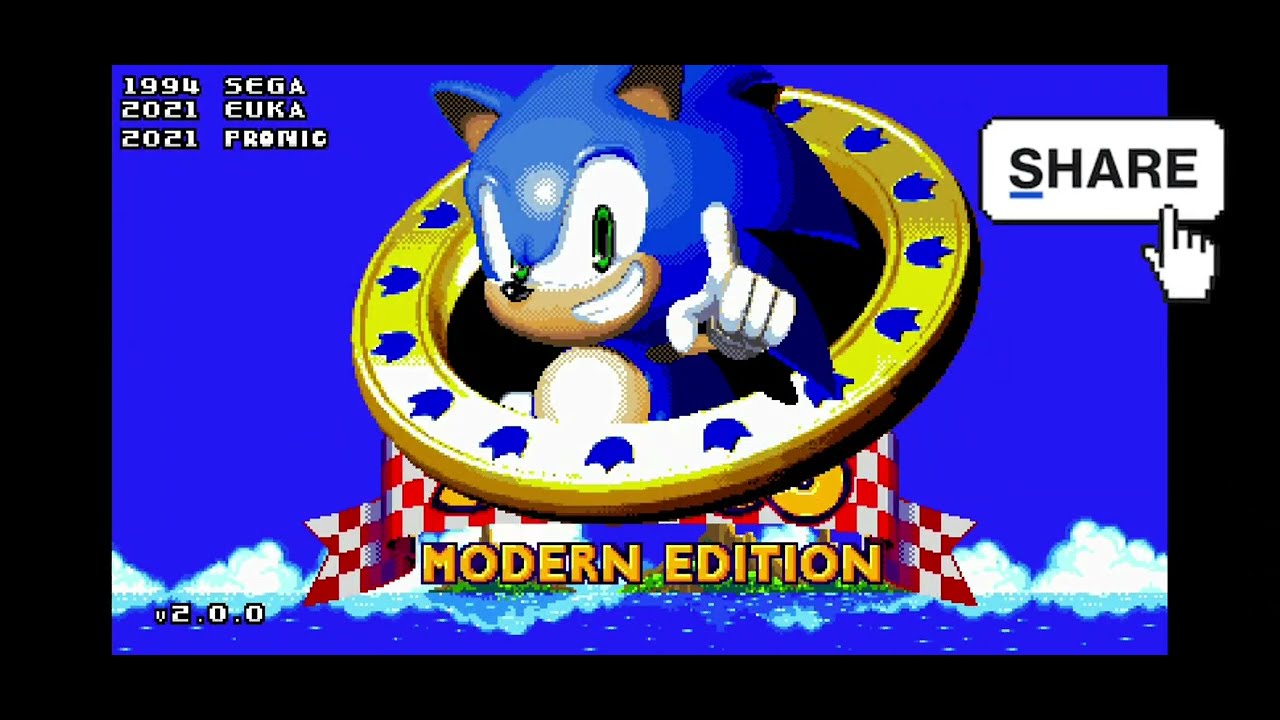 sonic 3 air gameplay act 1 mod modern edition - YouTube