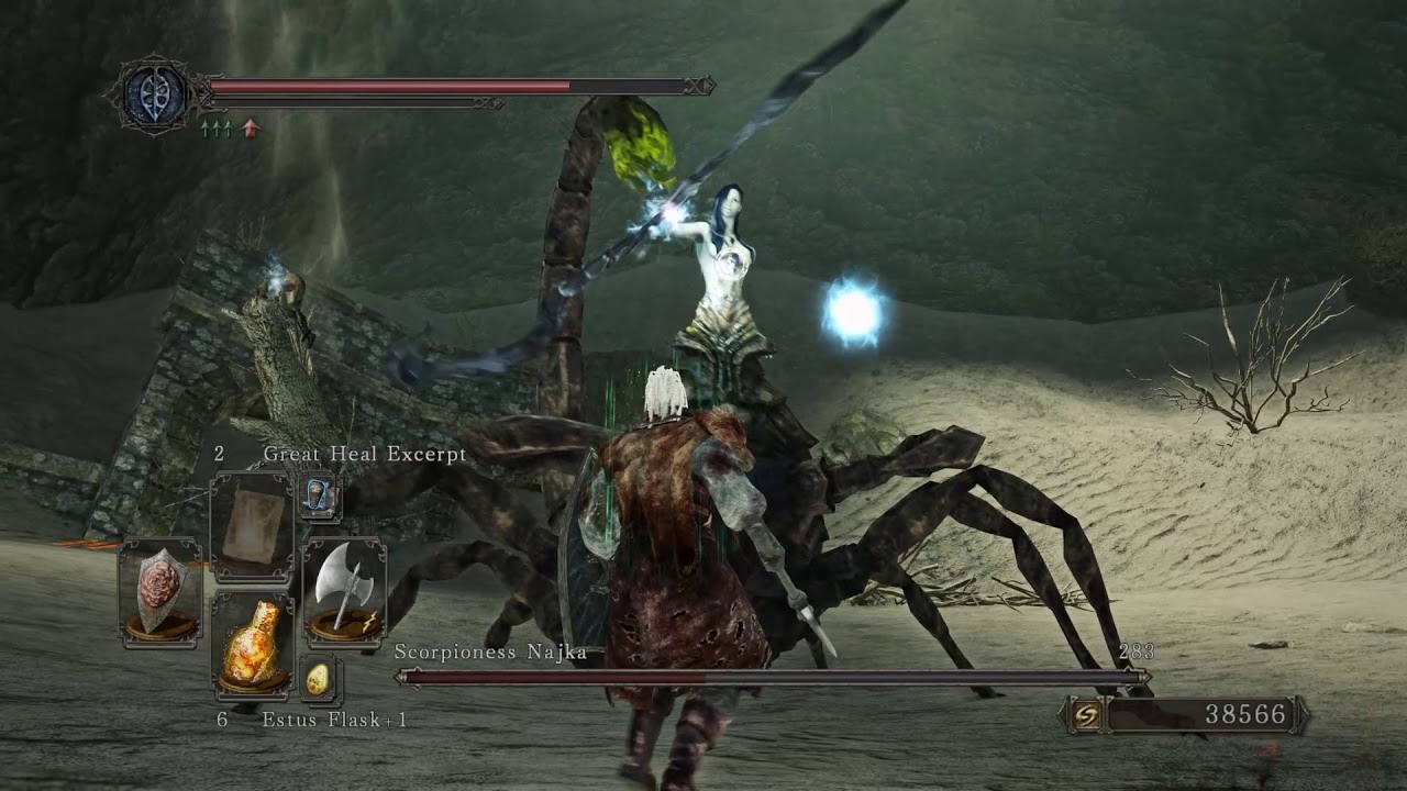 Dark Souls II - Scorpioness Najka Boss Fight - YouTube
