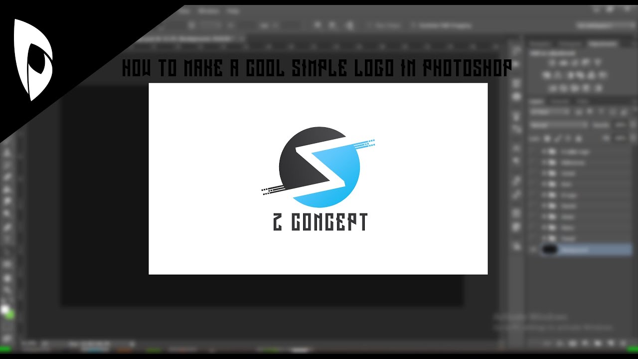 How to make a cool simple logo in Photoshop | Danny Shaw - YouTube
