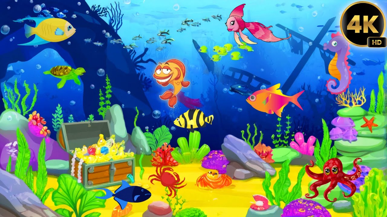 Lullabies and Calming Undersea Animation Fall Asleep in 2 Minutes ...