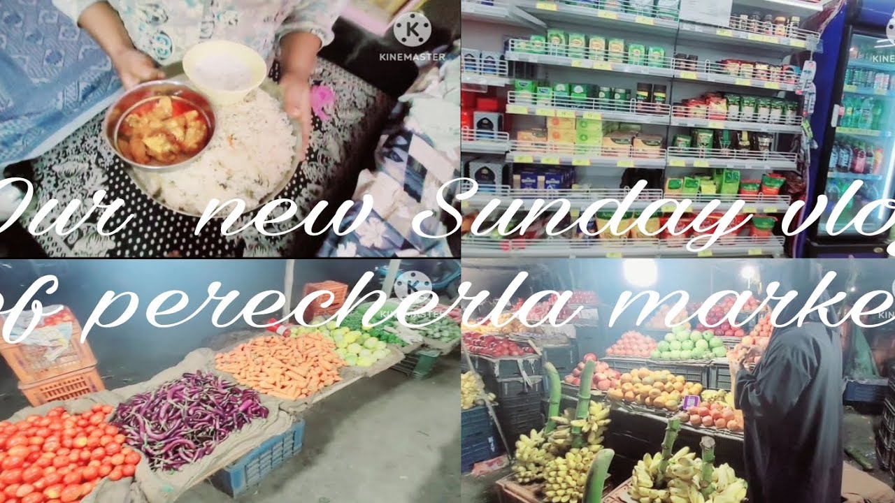 Our new Sunday vlog of perecherla market #DELHI TO ANDHRA VLOGS #food # ...