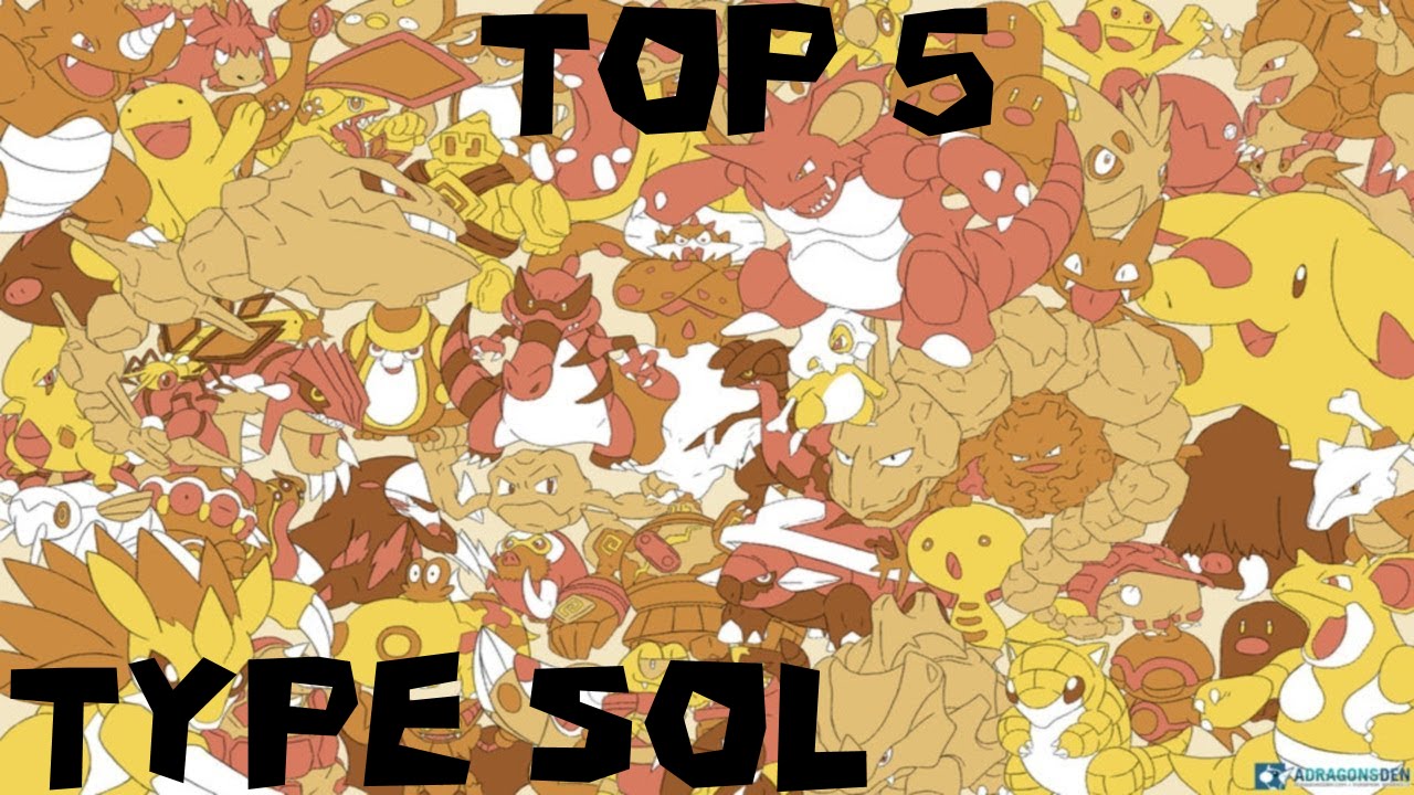 Baboulitop #26 - Top 5 des Pokémon de type Sol - YouTube