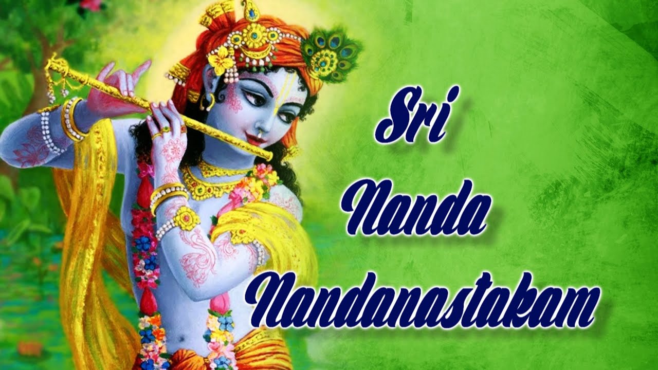 Sri Nanda Nandanastakam | Sucaru Vakrta Mandalam | Divine Vedic - YouTube