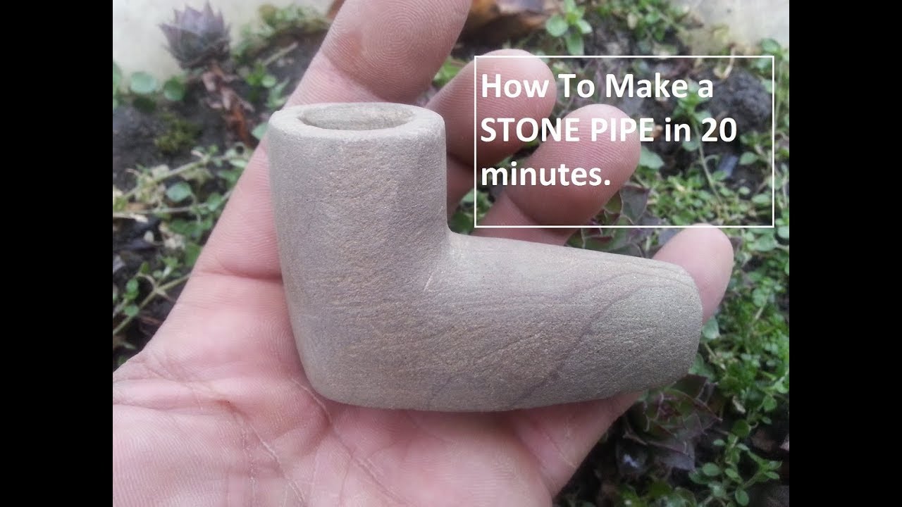 How to Craft a Stone Native American Style Pipe Art Project - YouTube