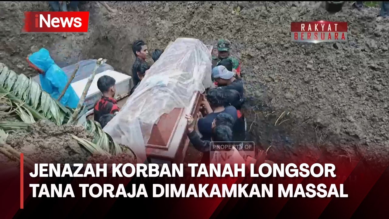 10 Jenazah Korban Tanah Longsor Di Tana Toraja Dimakamkan Secara Massal
