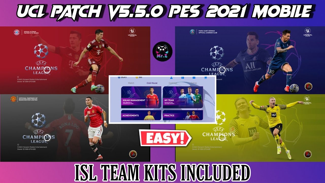 Uefa Champions League Theme Patch PES 2021 V5.5.0 | UCL Patch Pes 2021 ...