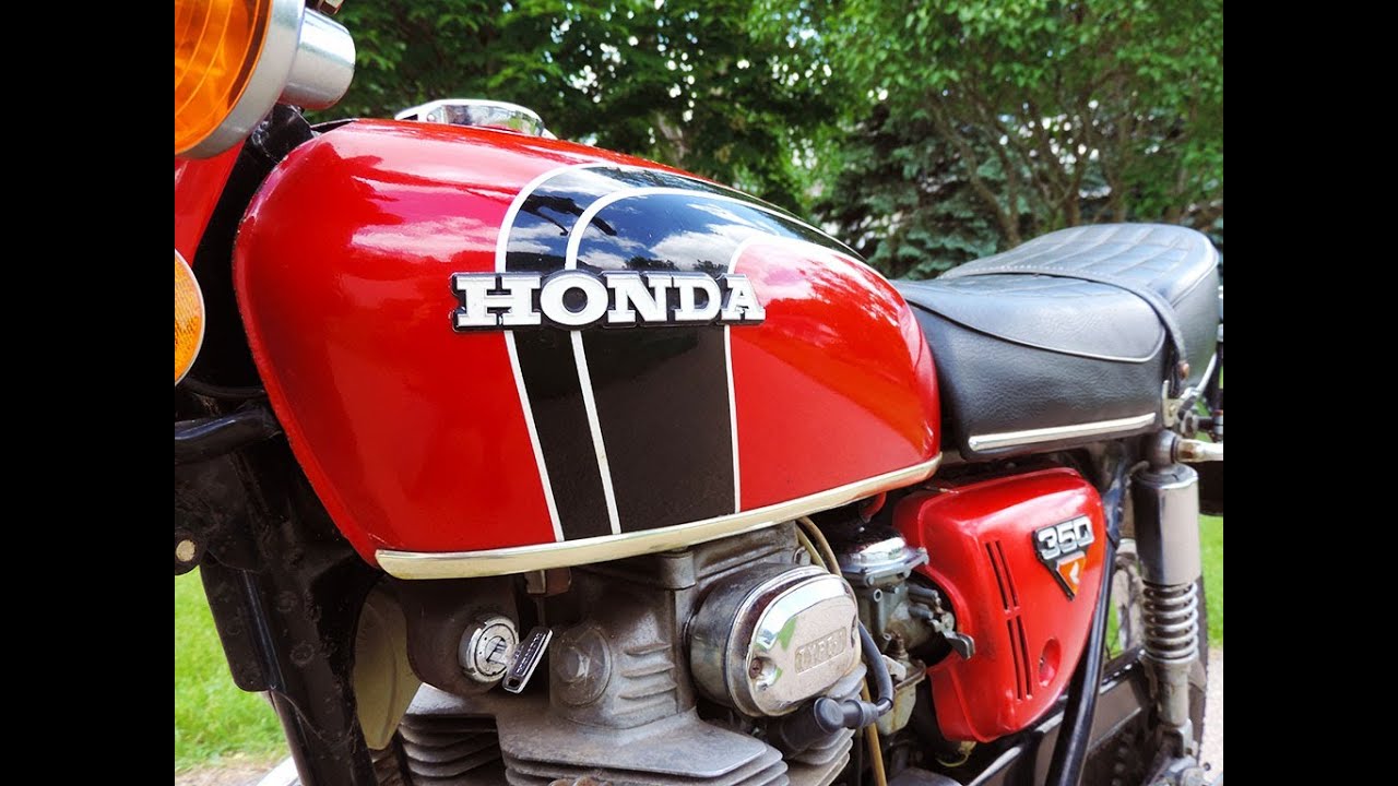 1972 Honda CB350 Super Sport RED - Sold - YouTube