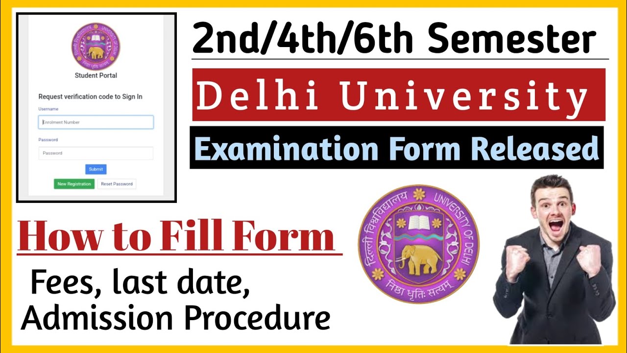 BIG UPDATE 🔥 2nd/4th/6th Semester Examination Form Released may/June ...