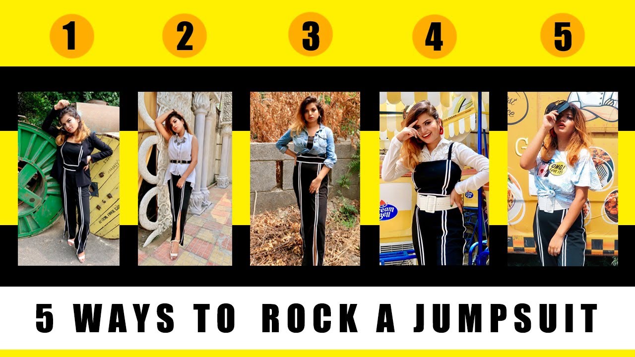 How To: Style 1 Jumpsuit in 5 different Ways| Stylish Outfit ideas ...