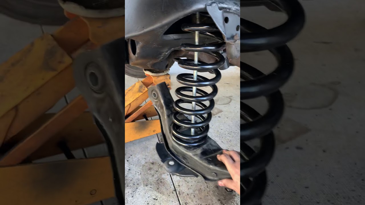 Set up to putting in springs 1968 Impala SS 396 - YouTube
