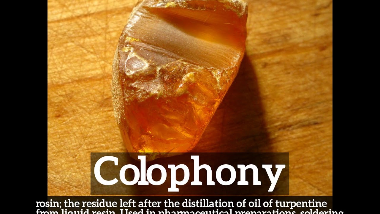 What is Colophony? | How to Say Colophony in English? | How Does ...
