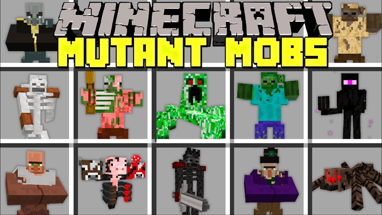 Minecraft MUTANT MOBS l BATTLE MUTANT MONSTERS IN ARENA! l Modded Mini ...