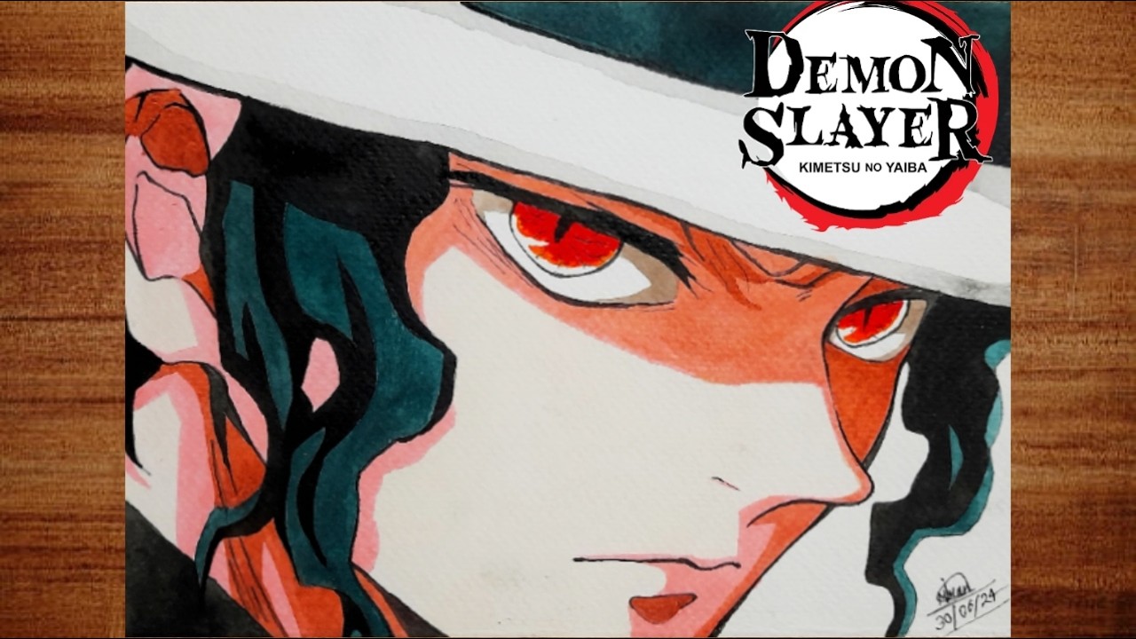 How to draw Muzan Kibutsuji 🤔 from Demon Slayer ️| Easy anime drawings ...