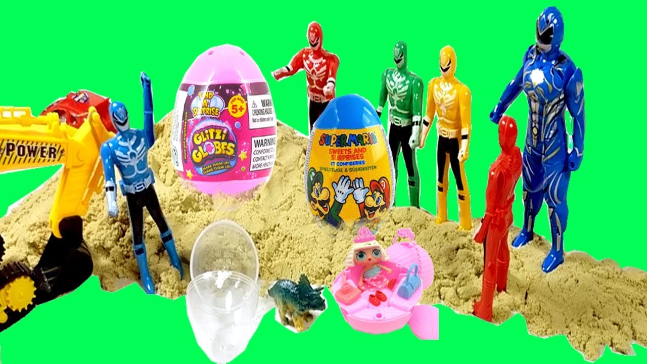 POWER RANGERS Surprise Egg Opening - YouTube