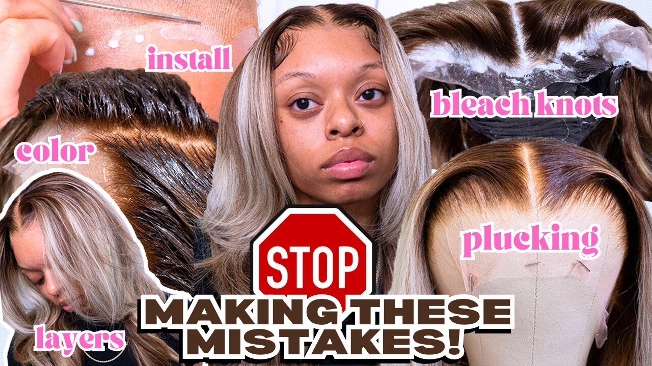 TOP 5 WIG MISTAKES & HOW TO FIX THEM + PRE COLORED BLONDE HIGHLIGHT WIG ...