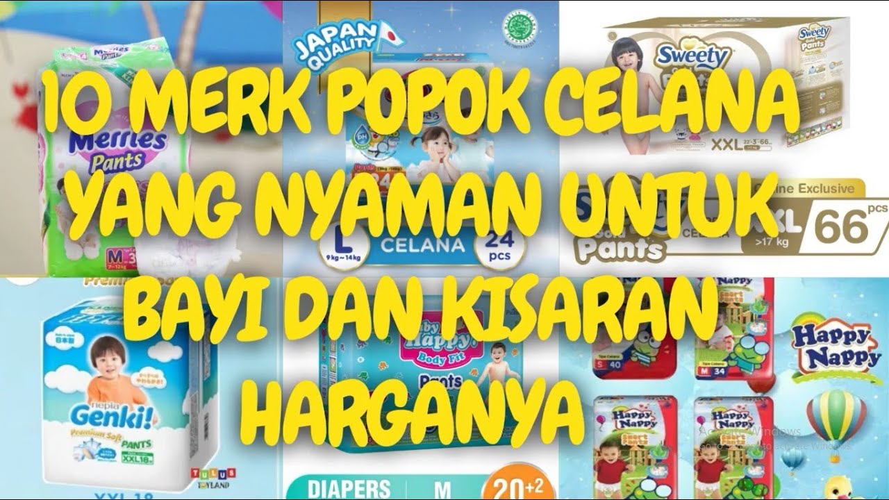 🔥10 Merk Popok Celana Yang Nyaman Untuk Bayi Dan Kisaran Harganya| Ide ...
