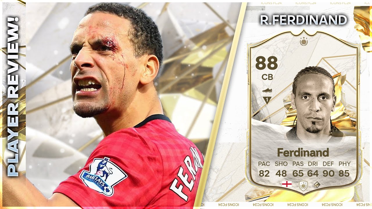 INSANE CB!!!!! ICON 88 RATED RIO FERDINAND PLAYER REVIEW - EA FC24 ...