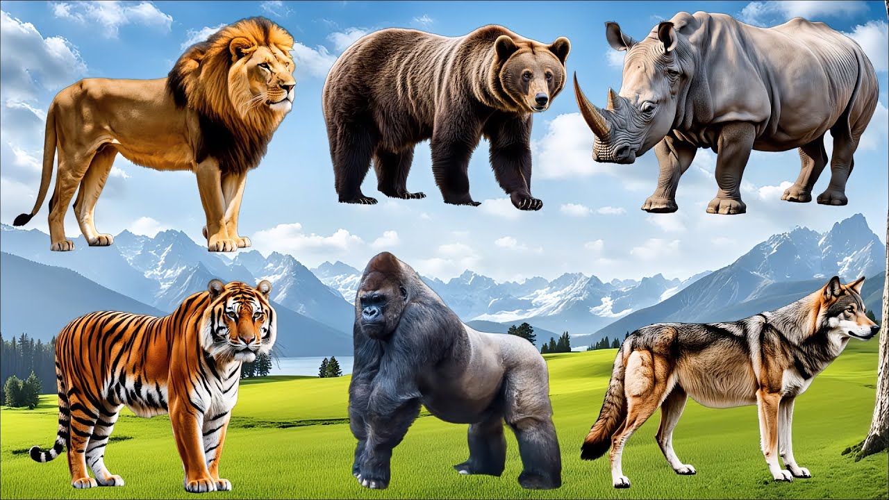 A Compilation of Amazing Animal Sounds and Videos: Elephant, Lion ...